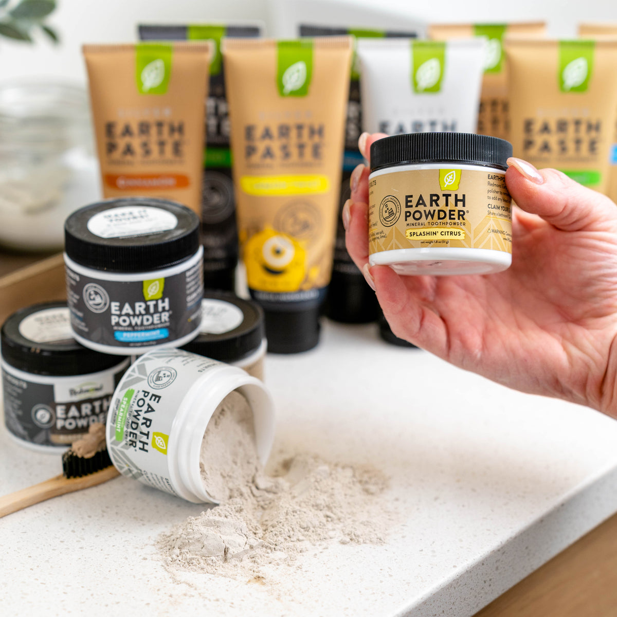 Redmond Earthpowder Mineral Toothpaste / Peppermint (with charcoal ...