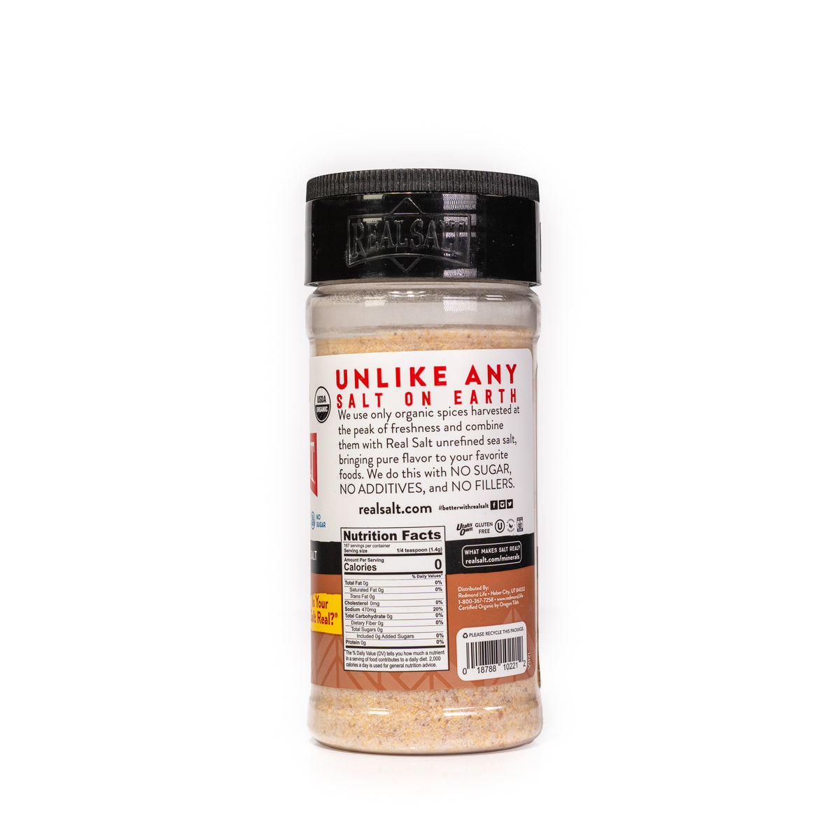 Real Salt® Organic Garlic Salt Shaker (8.25 oz.) / Default Title ...
