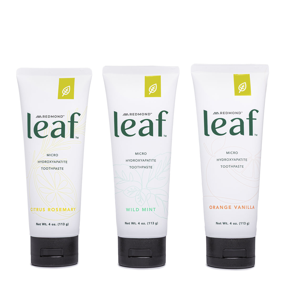 Leaf Toothpaste 4 oz Tubes | Redmond Life