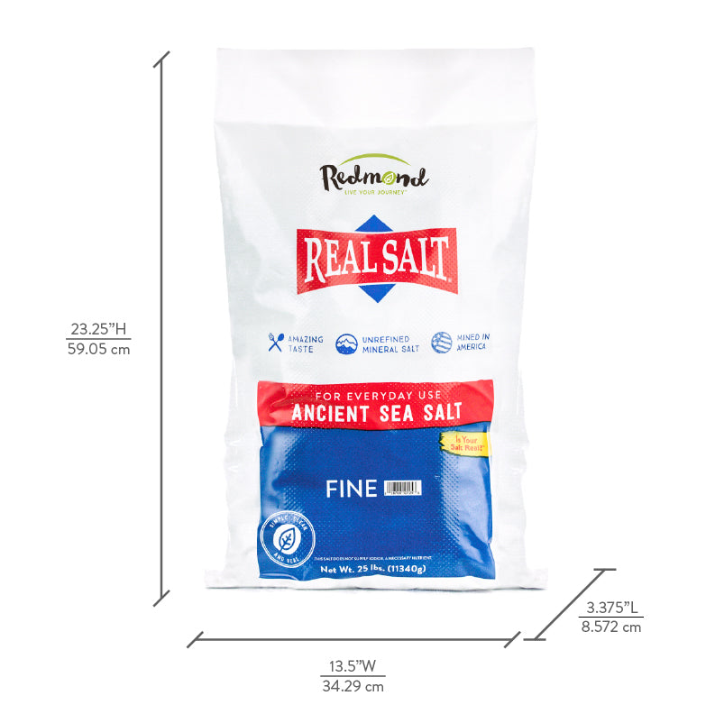 Real Salt® Fine Bulk (25 lb.) / Default Title | Redmond Life
