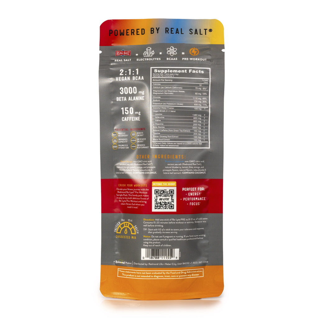 Re-Lyte® Pre-Workout Sample Pack (4 ct.) / Default Title | Redmond Life