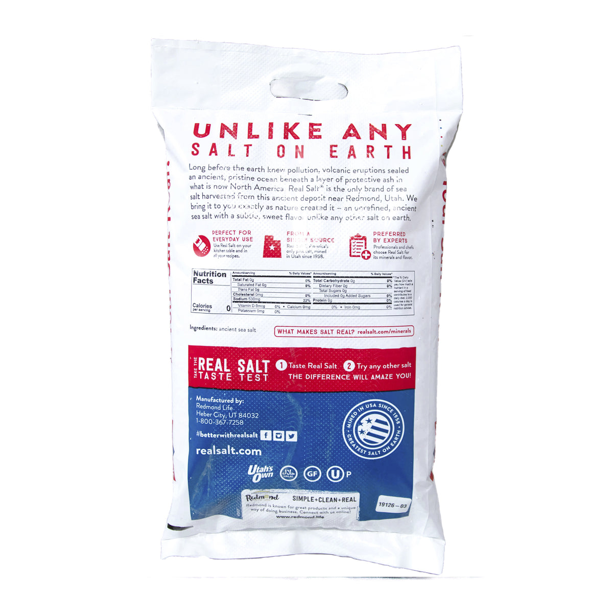 Real Salt® Fine Bulk (25 lb.) | Redmond Life
