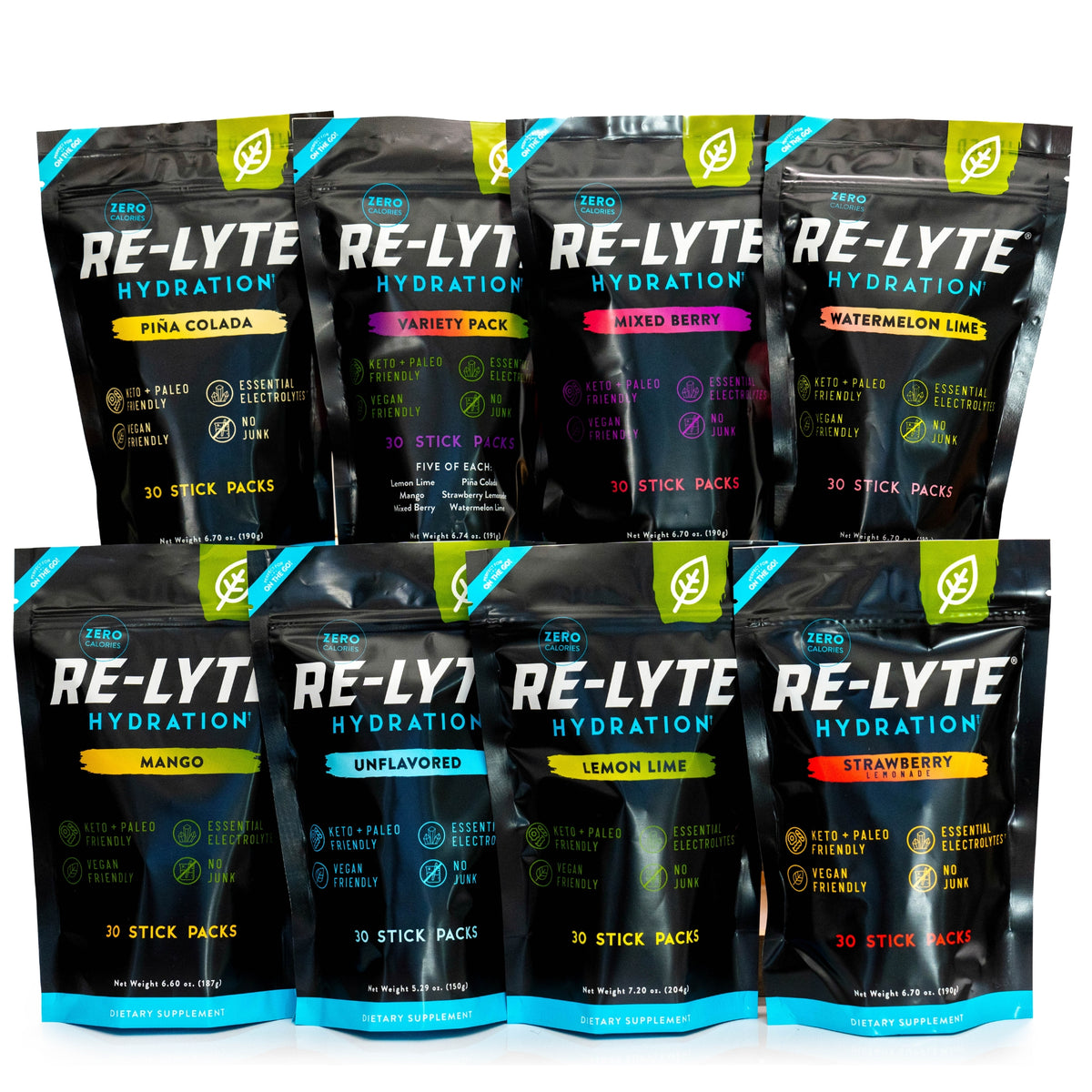 Re-Lyte® Hydration Electrolyte Powder Stick Packs | Redmond Life